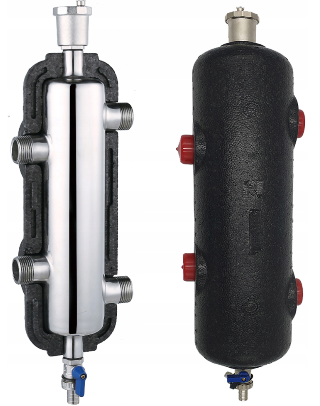 LOW-LOSS HEADER HYDRAULIC BALANCER 4 x 1″ 55kW Heat Pumps 15 kW | Prime ...